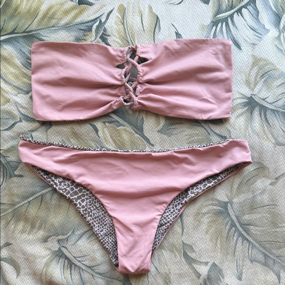 acacia swimwear | Swim | Acacia Swimwear Pink Bikini Set | Poshmark